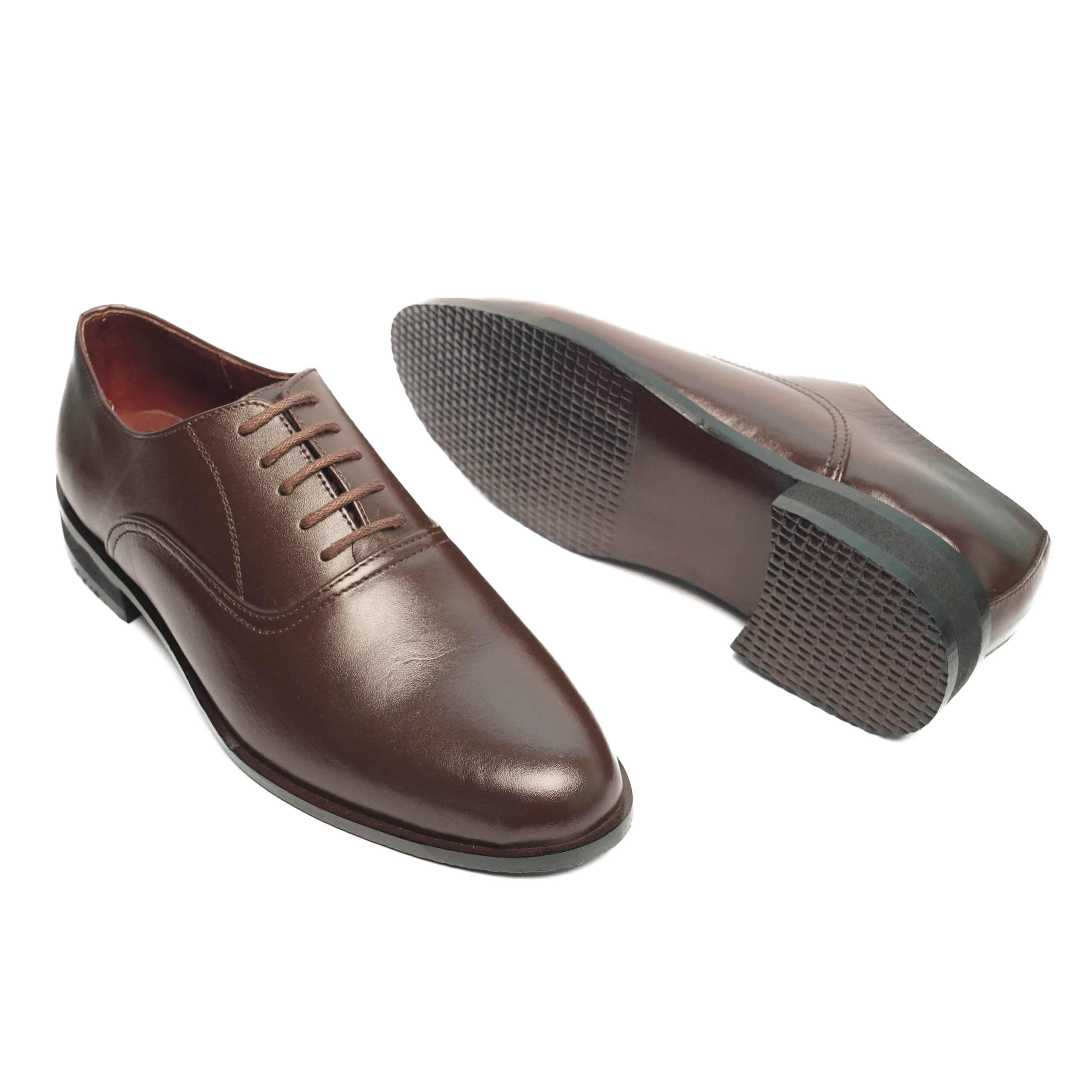 Simple Oxford Formal Shoe (Coffee) – Leather Touch BD