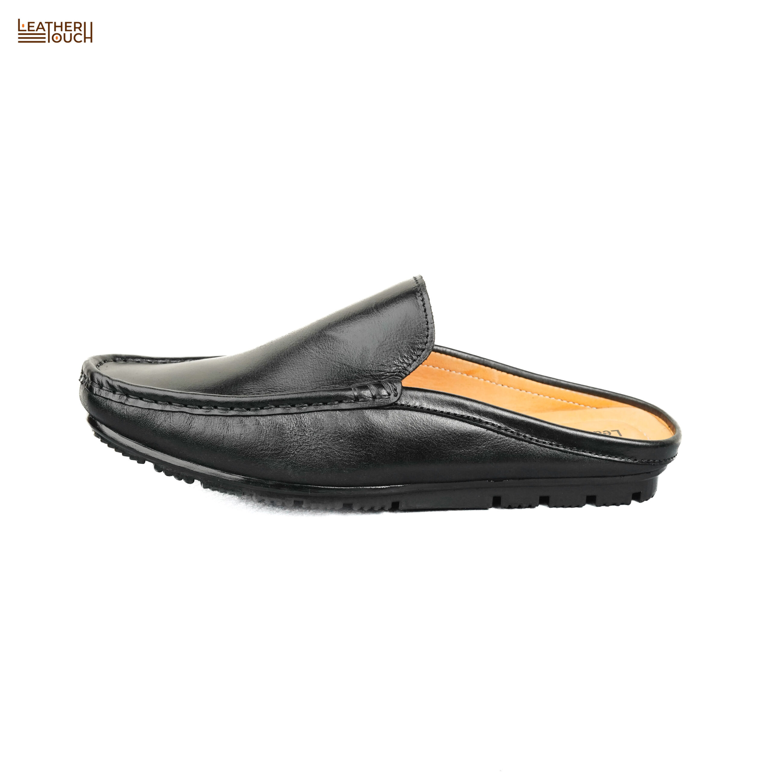 Leather Half Loafer – Black – Leather Touch BD