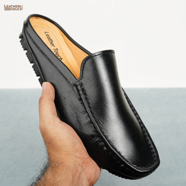 Leather Half Loafer – Black – Leather Touch BD
