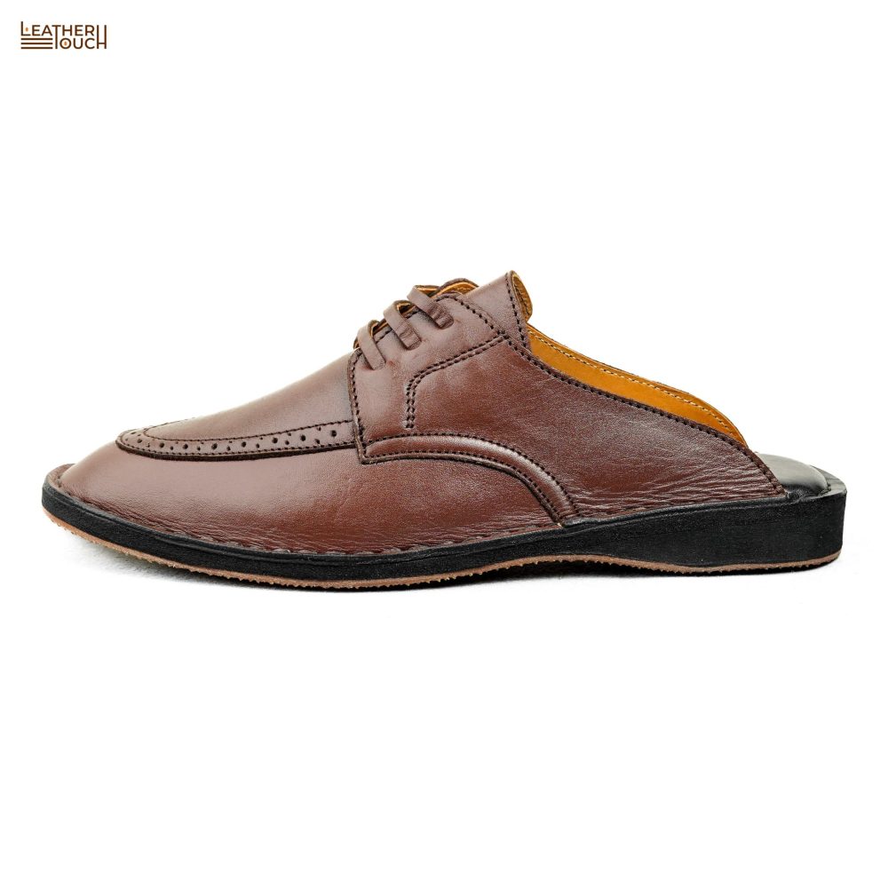 Leather Lace Half Shoe – Brown – Leather Touch BD